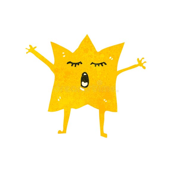 Retro cartoon star stock vector. Illustration of crazy - 37595125