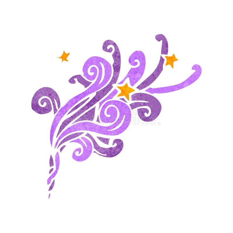 Retro cartoon swirl stock vector. Illustration of funny - 37597014