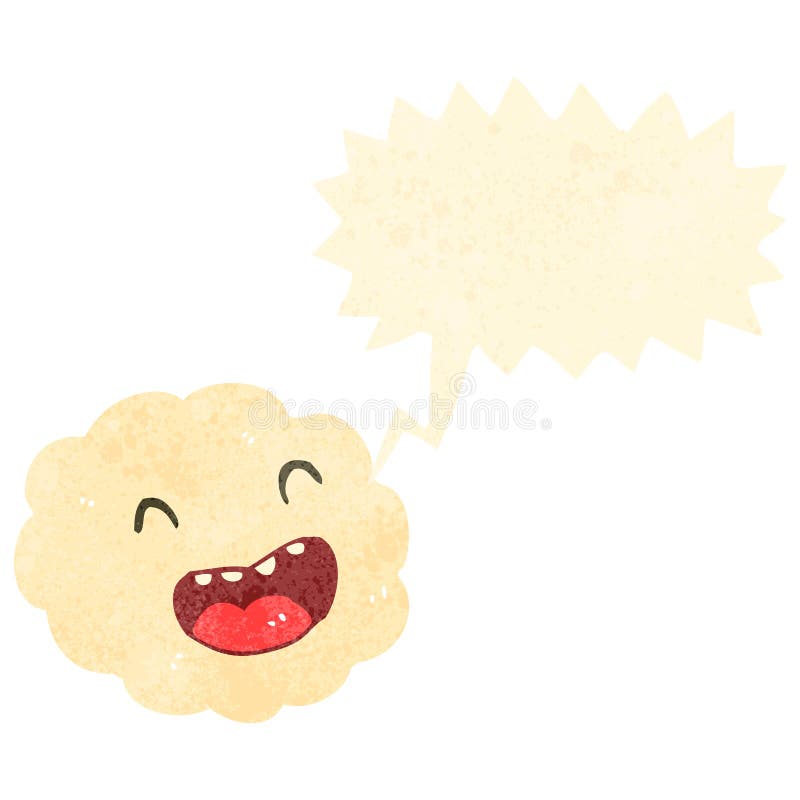 Retro Cartoon Talking Cloud Symbol, Stock Vector - Illustration of hand ...