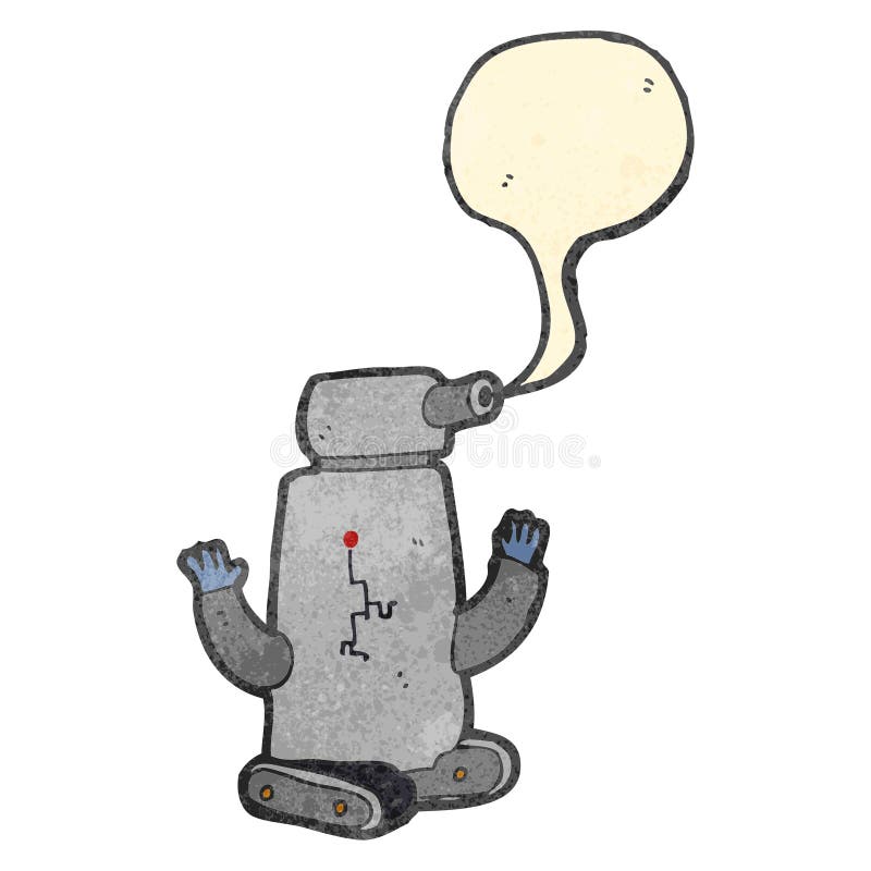 Retro cartoon tank robot stock vector. Illustration of artwork - 37589116