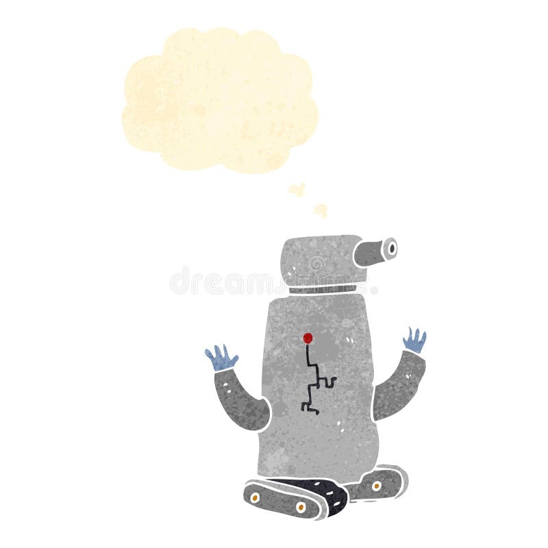 Retro cartoon tank robot stock vector. Illustration of artwork - 37591127