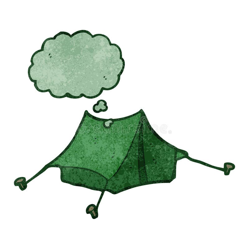 Retro cartoon tent stock illustration. Illustration of cute - 37584193