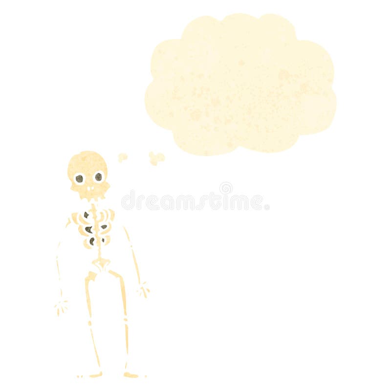 Thinking skeleton stock illustration. Illustration of body - 9166159