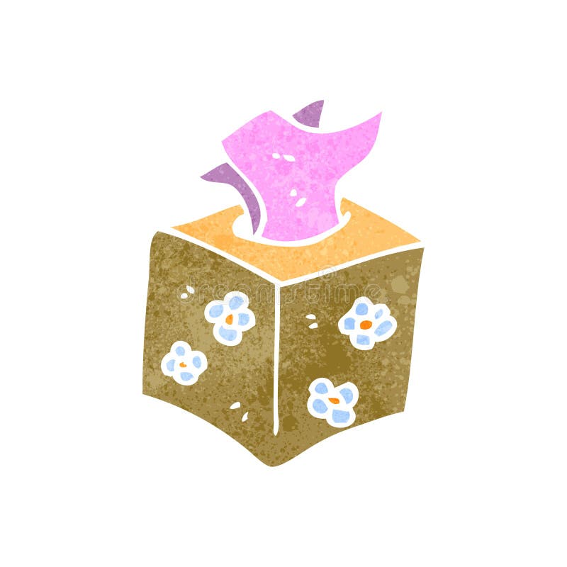 Cartoon tissue box stock vector. Illustration of drawn - 38043770