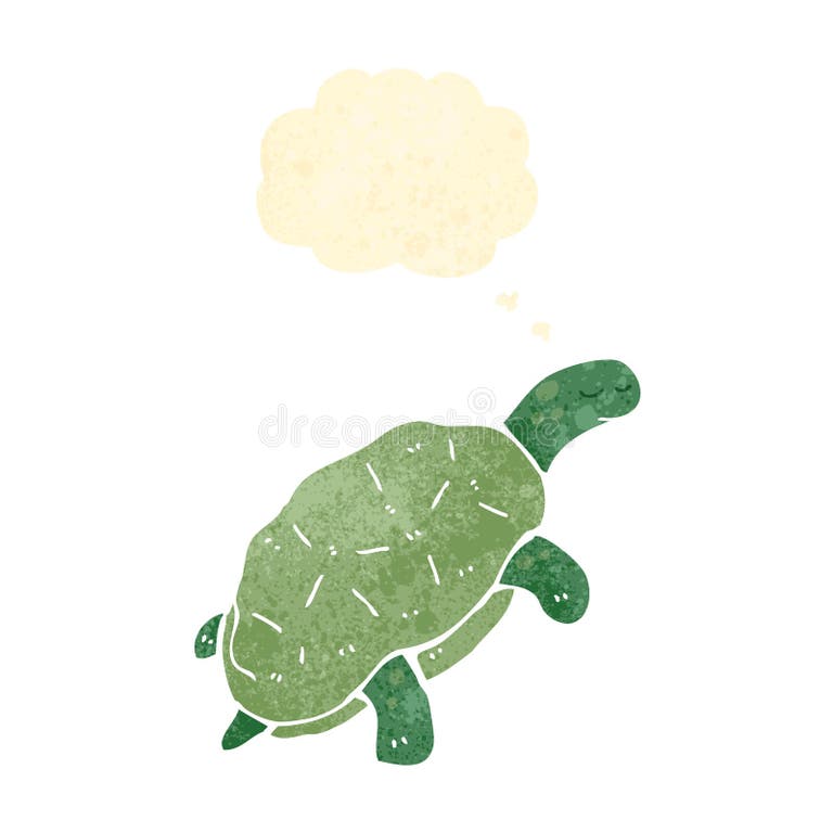 Retro cartoon turtle stock vector. Illustration of funny - 37589313