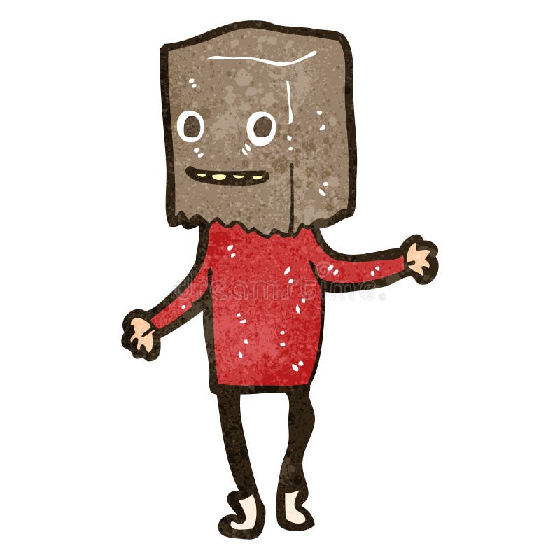 Cartoon Man Bag Head Stock Illustrations – 995 Cartoon Man Bag Head ...