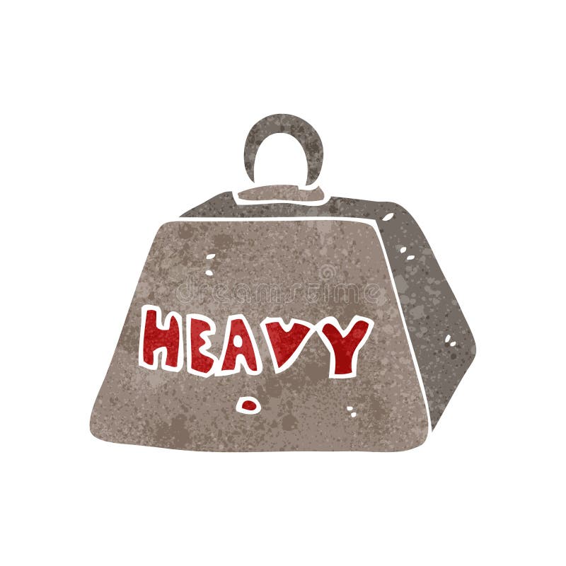 Retro Cartoon Weight Symbol Stock Vector - Illustration of colorful ...