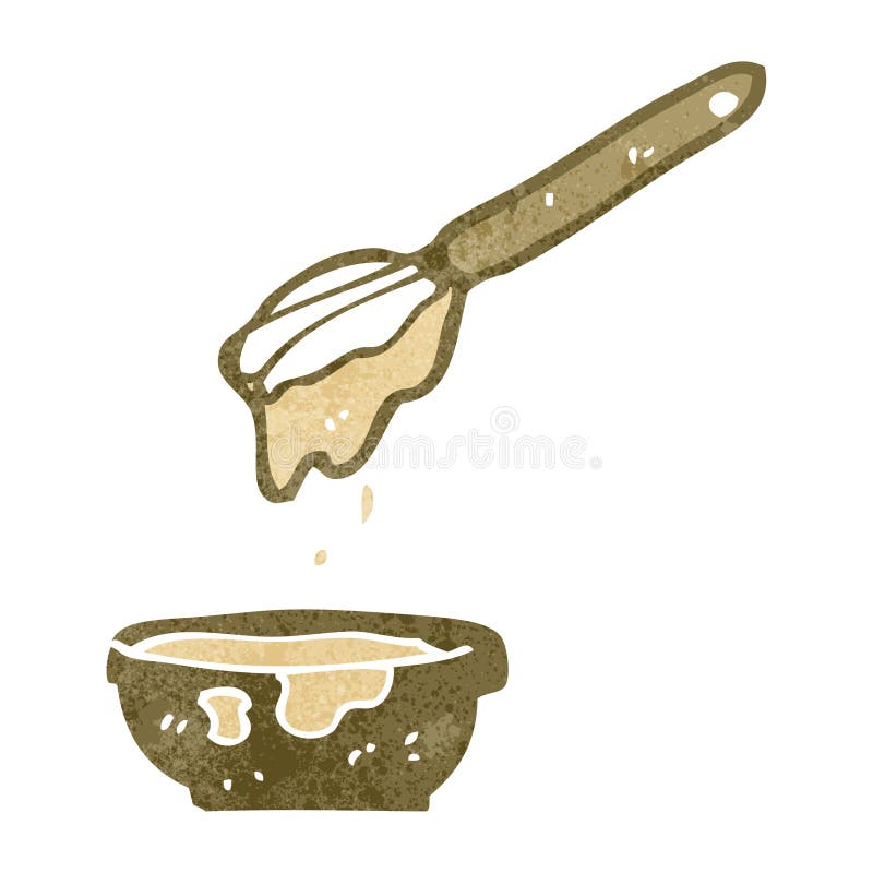 Retro Cartoon Whisking Mixture Stock Vector - Illustration of crazy ...