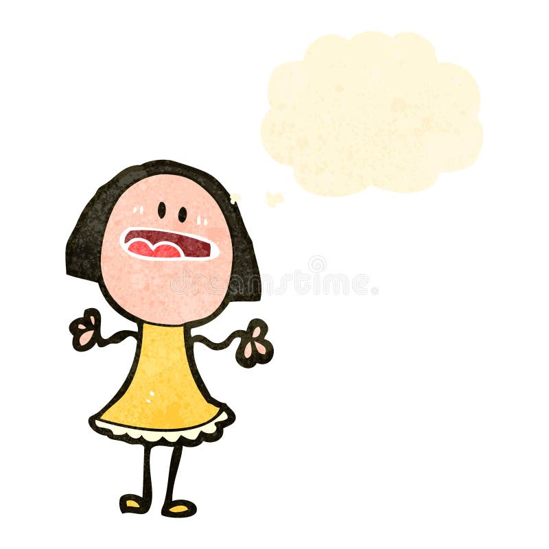 Retro Cartoon Woman Complaining Stock Vector - Illustration of textured ...
