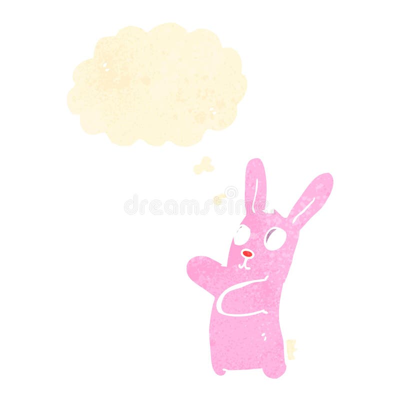 Retro Cartoon Zombie Bunny Rabbit Stock Vector - Illustration of hand ...