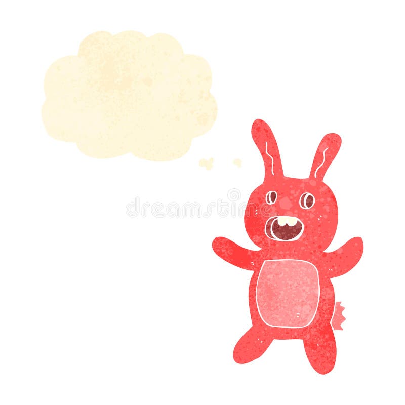 Retro Cartoon Zombie Bunny Rabbit Stock Vector - Illustration of ...