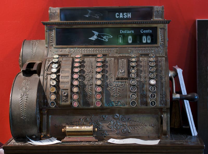 Old cash register stock image. Image of apothecary, counter - 25017729