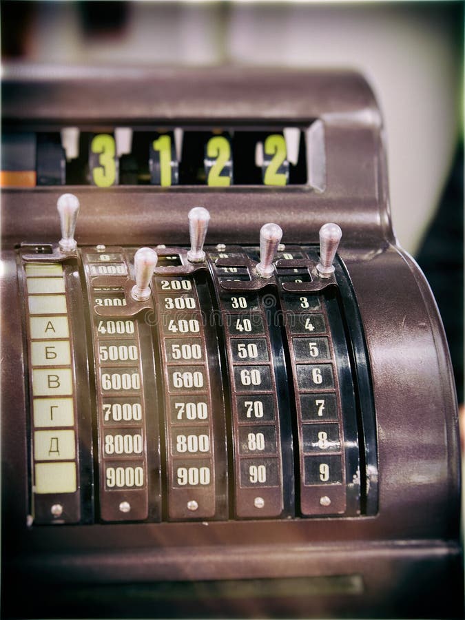 Retro cash register stock photo. Image of calculating - 356265232