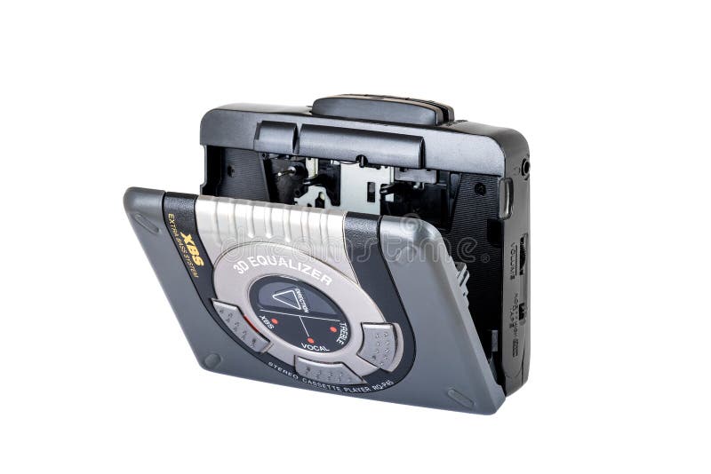 Retro cassette player stock image. Image of isolated - 268411359