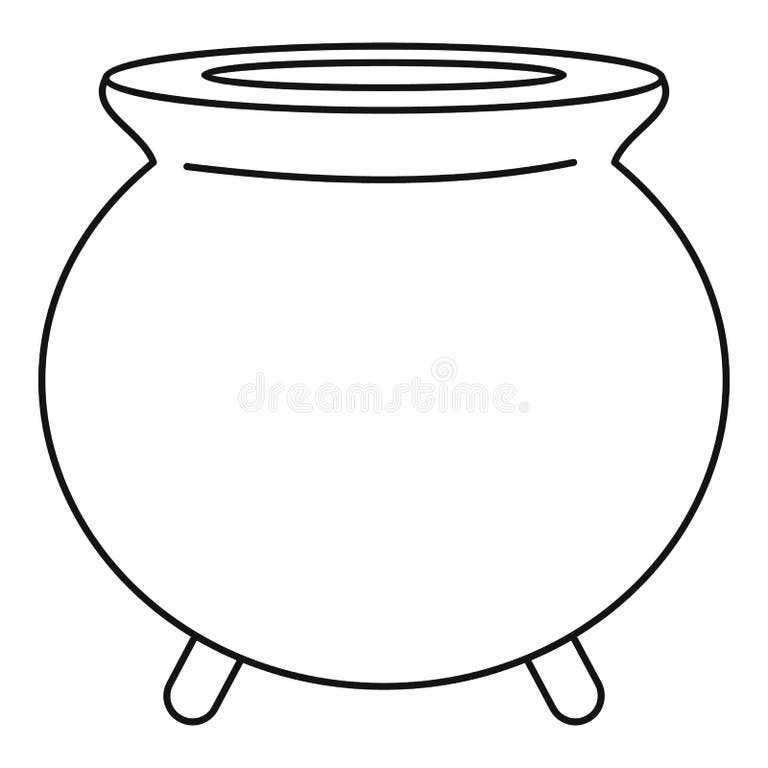 Cauldron Outline Stock Illustrations – 5,817 Cauldron Outline Stock ...