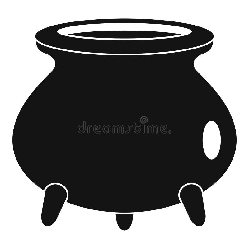 Retro Cauldron Icon, Simple Style Stock Vector - Illustration of magic ...
