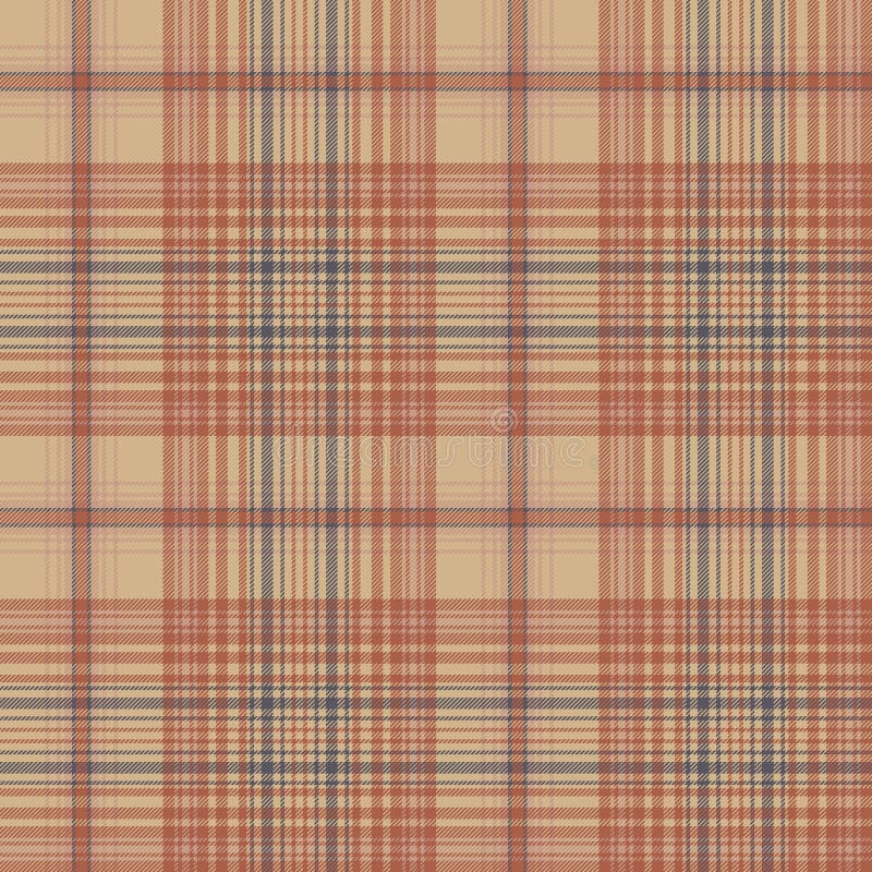 Retro Check Plaid Seamless Pattern Stock Vector - Illustration of ...
