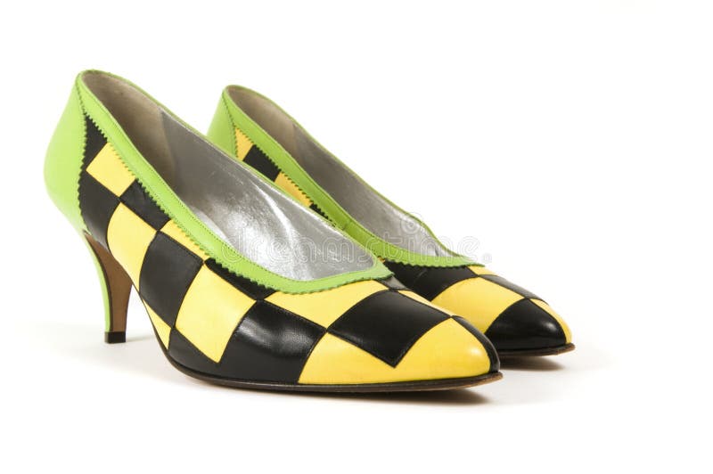 Retro Checkered Shoes stock photo. Image of garment, fashionable - 29431362