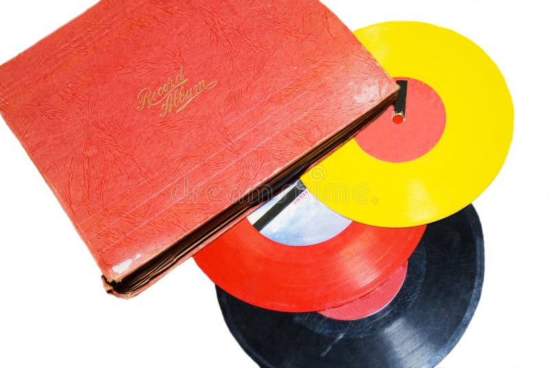 Retro Children S Records/Album Stock Photo - Image of children, color ...