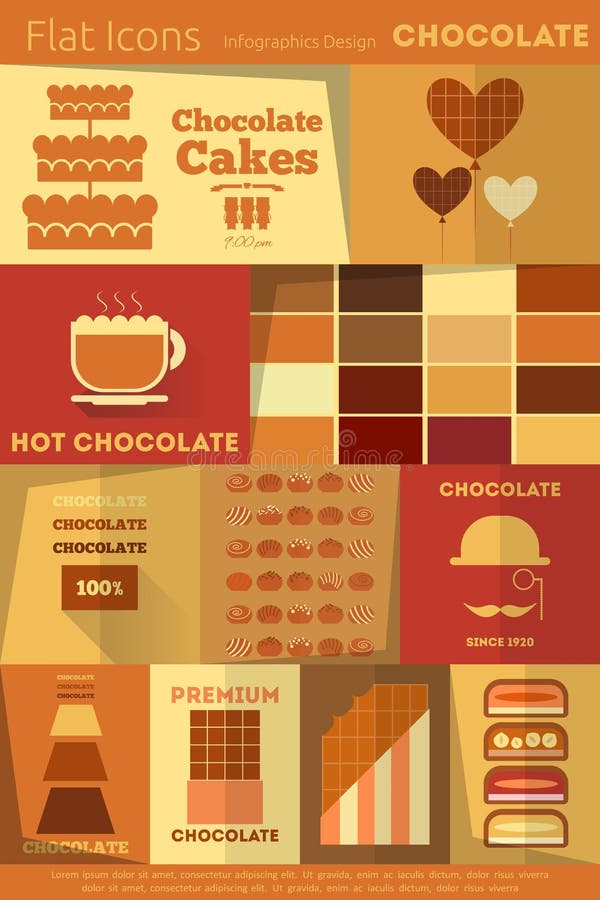Retro Chocolate collection stock vector. Illustration of shop - 37425423