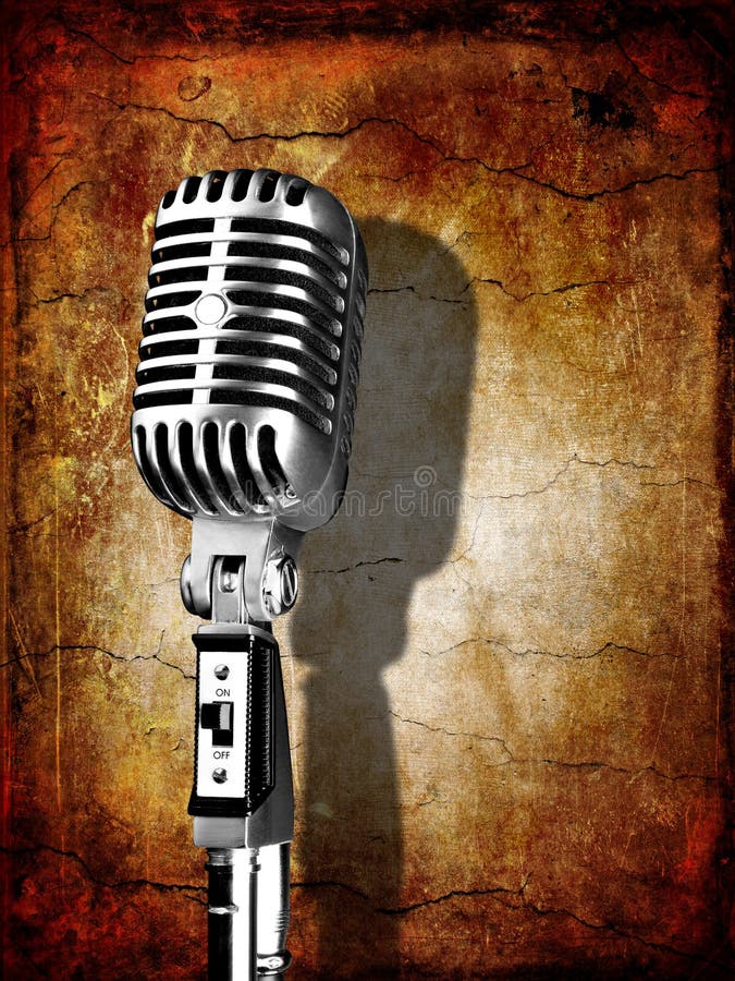 Vintage Microphone editorial stock image. Image of objects - 5526634