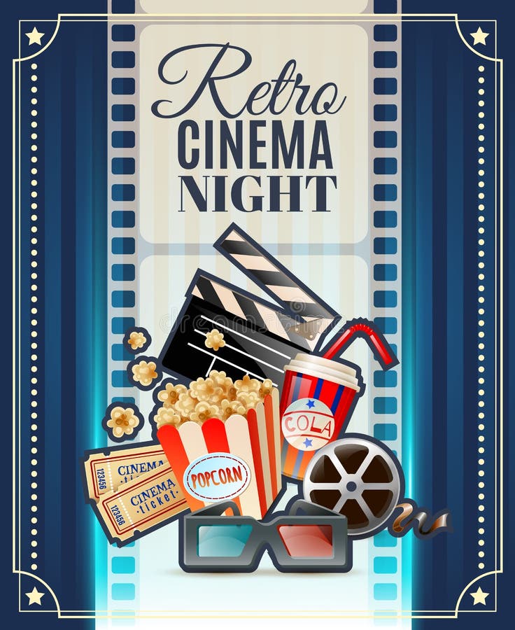 4+ Retro cinema poster Free Stock Photos - StockFreeImages