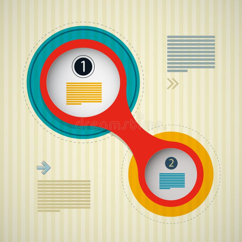 Retro Circle Infographics Background Stock Vector - Illustration of ...