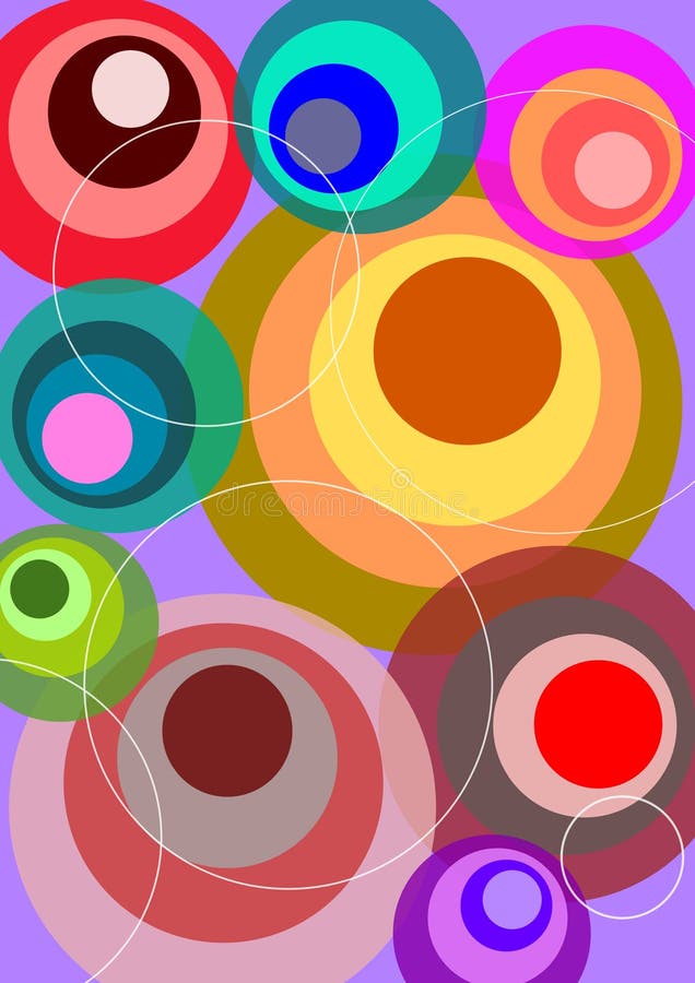 Retro Circles stock illustration. Illustration of decorative - 12219133