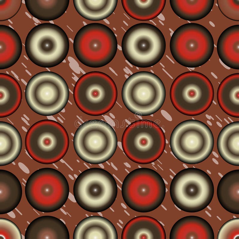 Retro Circles Pattern Colorful Abstract Background Stock Vector ...