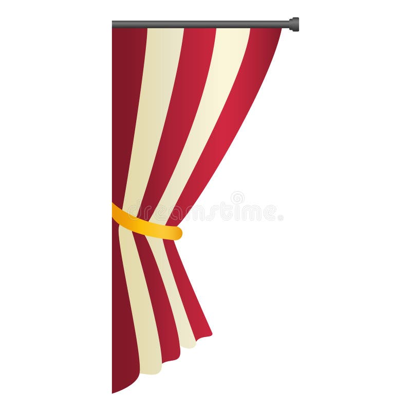 Retro Circus Carnival Curtain Border Stock Vector - Illustration of ...