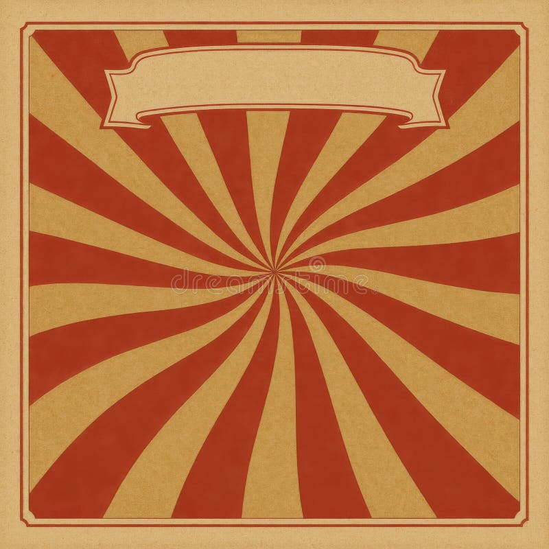 Retro Circus Pattern with Vintage Mockup and Copy Space, Suitable for ...