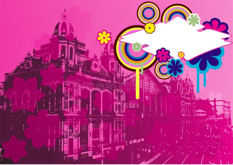 Retro City Vector Picture. Image: 4810156