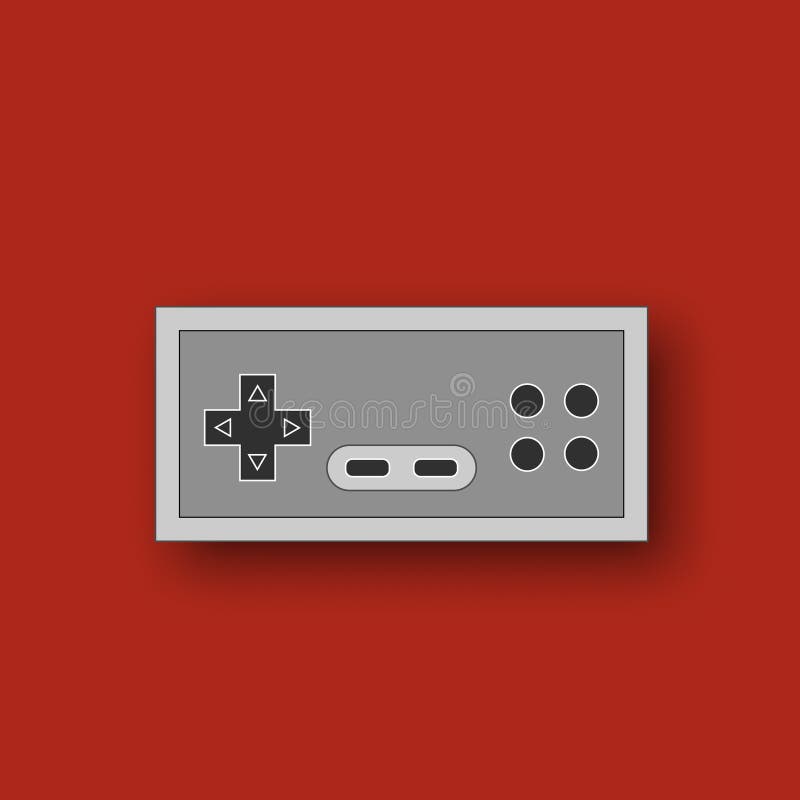 Retro Video Game Controller EPS Stock Vector - Illustration of computer ...