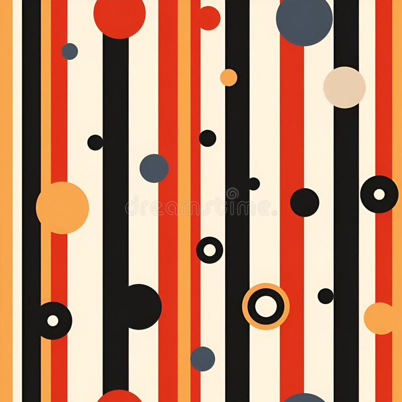 Retro Classic Shapes Seamless Pattern Stock Illustration - Illustration ...