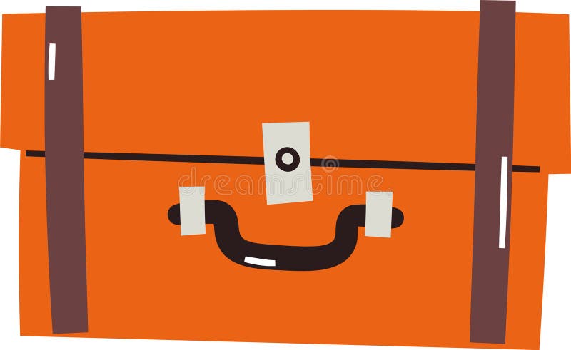 Retro Classic Suitcase stock vector. Illustration of leather - 319844800