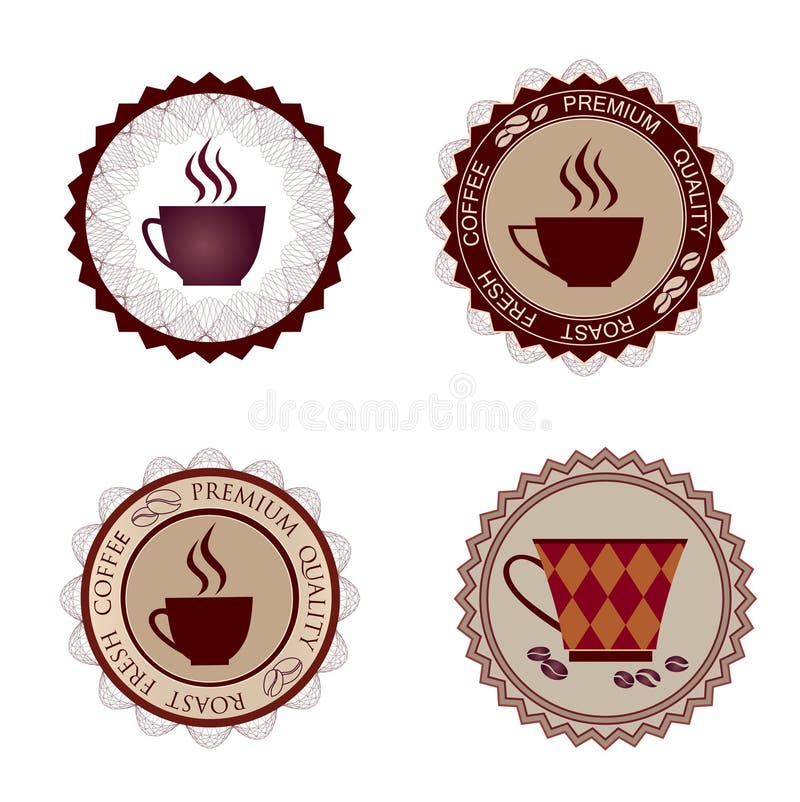 Retro Coffee Label. Vector Illustration Package. Stock Illustration ...