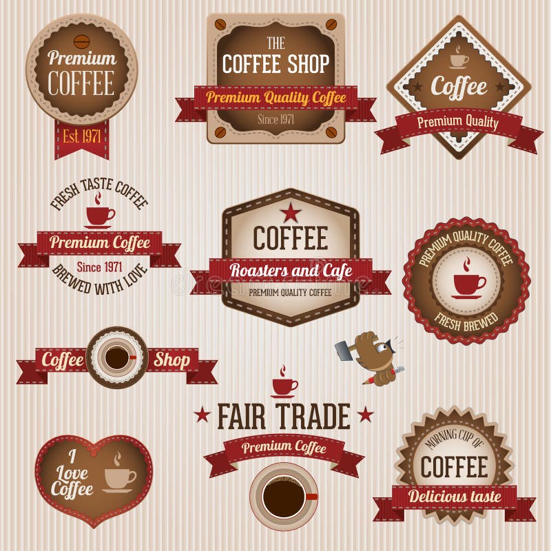 Coffee Chalkboard Text and Symbols Stock Vector - Illustration of ...