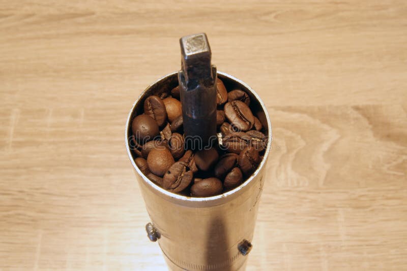 Retro Coffee Mill. Old Coffee Mill. Retro Style Coffee Mill Stock Photo ...