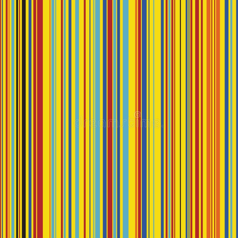 Retro Color Straight Vertical Variable Width Stripes Stock Vector ...