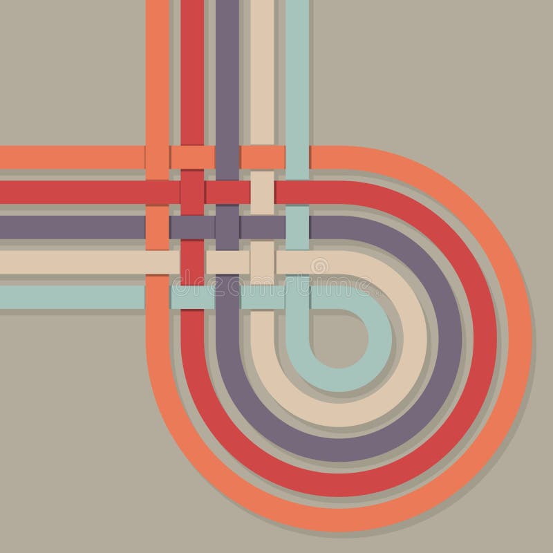 Retro color stripes loop stock vector. Illustration of graphic - 69535226