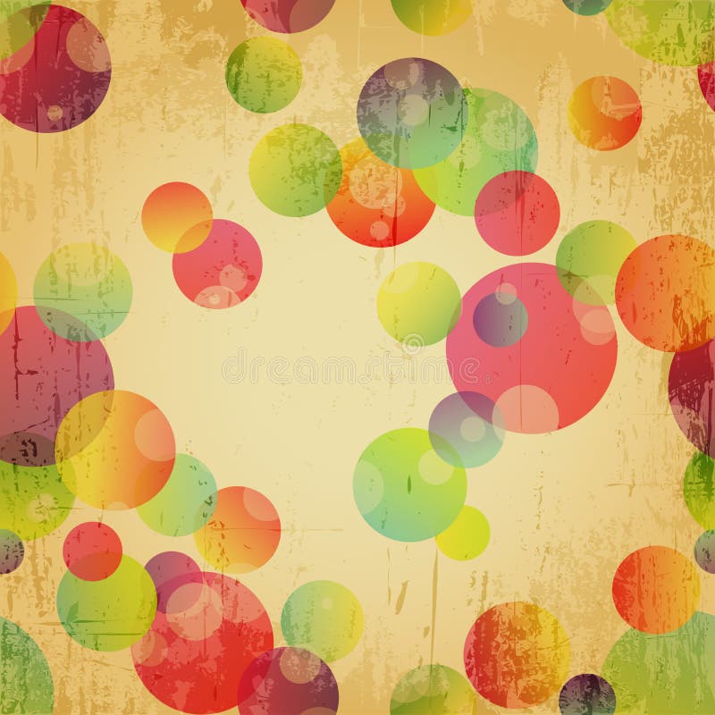 Retro Colorful Seamless Pattern Wallpaper Stock Illustration ...