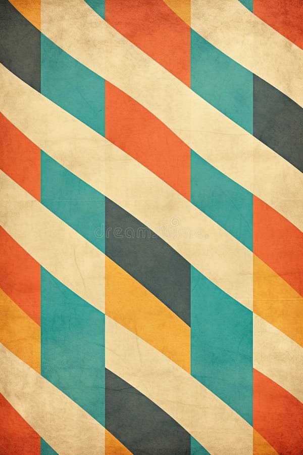 Retro Colors Abstract Vertical Checkerboard Pattern Grainy Texture ...