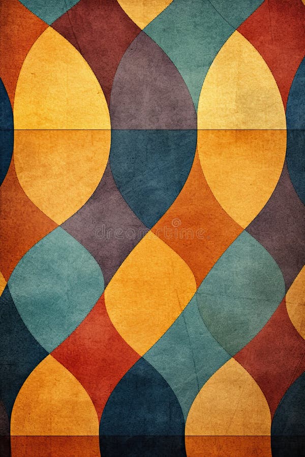 Retro Colors Abstract Vertical Checkerboard Pattern Grainy Texture ...