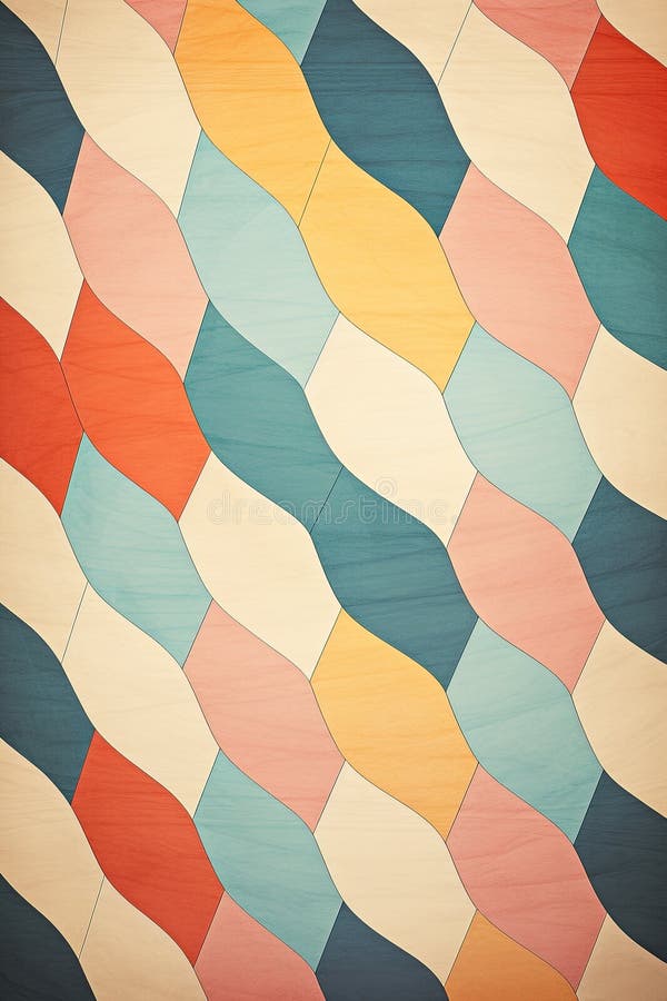 Retro Colors Abstract Vertical Checkerboard Pattern Grainy Texture ...