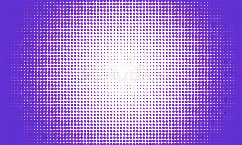 Retro Comic Background Raster Gradient Halftone. Pop Art Purple ...