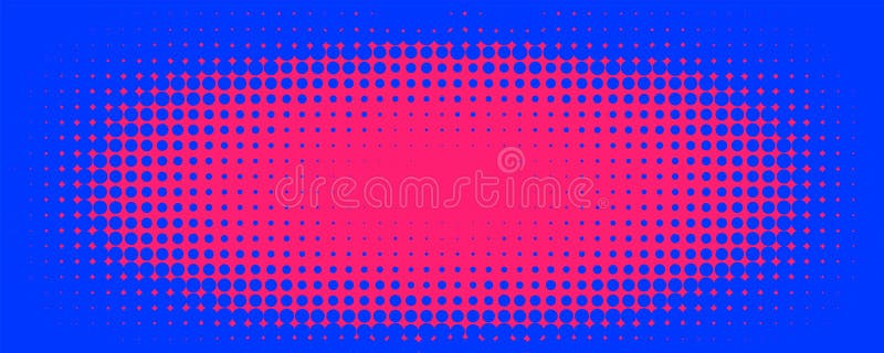 Retro Comic Background Raster Gradient Halftone. Red and Blue Comics ...