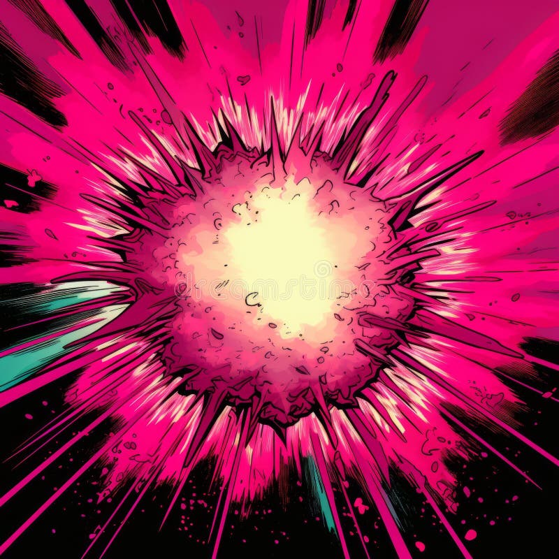 Retro Comic Book Style Art Pop Explosion Poster Stock Illustration ...