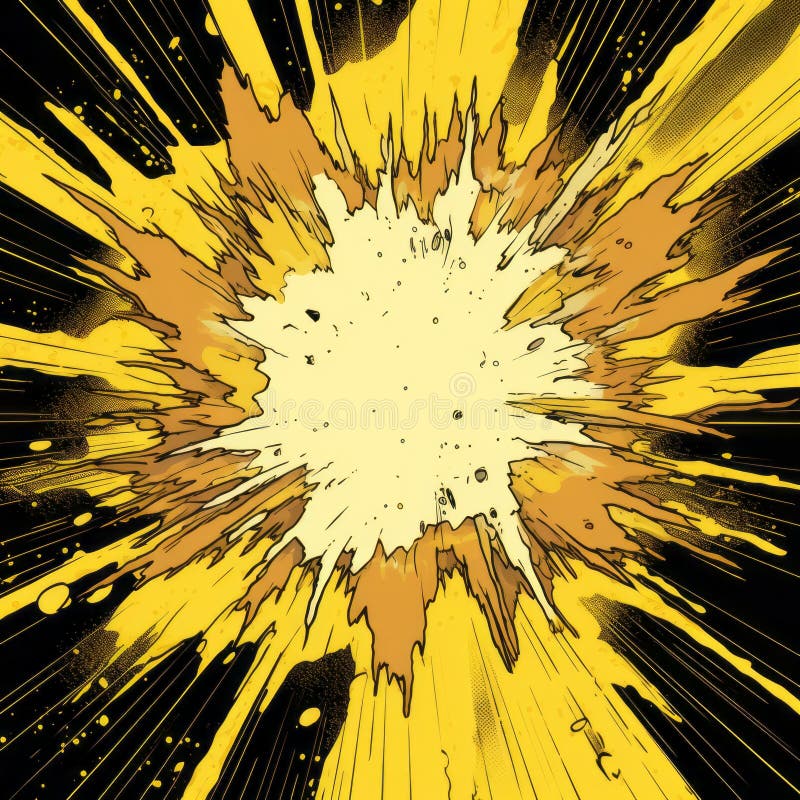 Retro Comic Book Style Supernova Explosion Illustration Stock ...