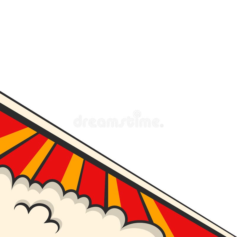 Retro Comic Effect Border with Cloud Decoration Stock Vector ...