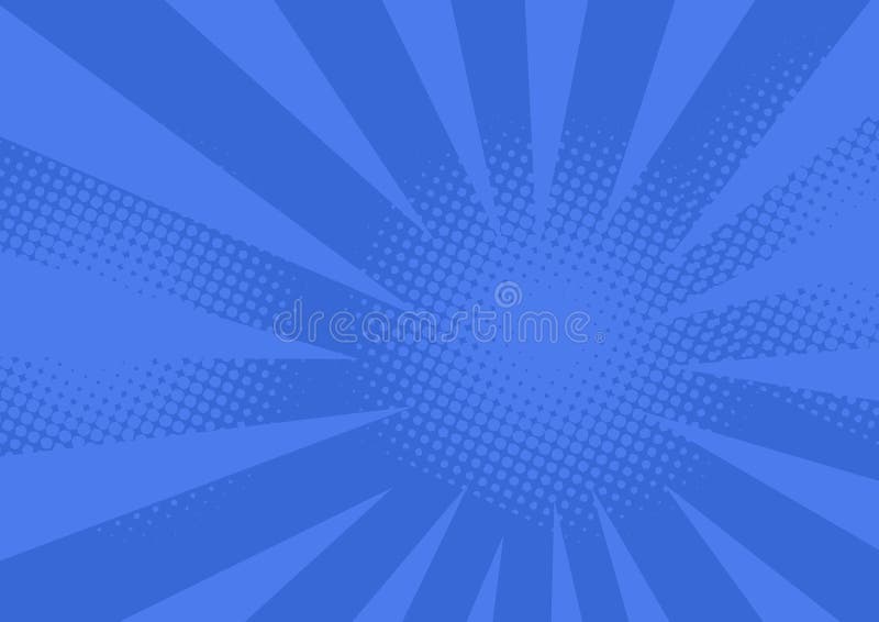 Retro Comic Rays Blue Dots Background Stock Illustrations – 331 Retro ...